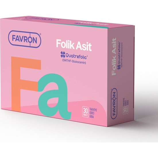 Favron Folik Asit 30 Tablet Takviye Edici gıda Fiyatı