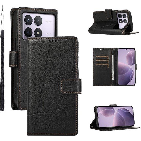 SZY Market Xiaomi Poco F6 Pro 5g Kickstand Için Flip Case Üç Fiyatı