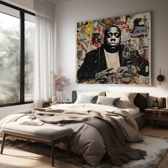 Painted Anarchy Notorious Big Kanvas Duvar Dekorasyonu - Notorious Big ...