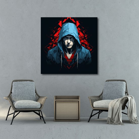 Painted Anarchy Modern Eminem Logolu Duvar Tablosu - Eminem, Fiyatı