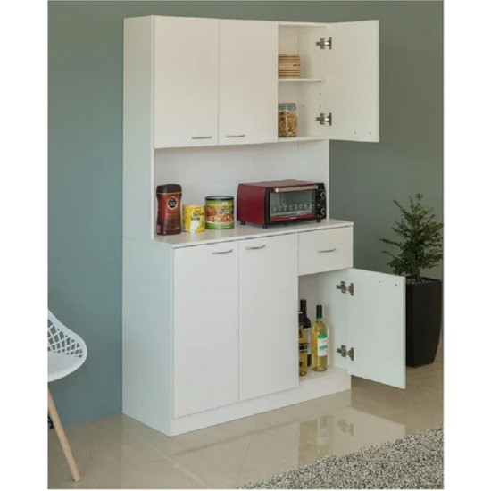 Aden Home Beyaz Mutfak Dolabı, Mdf Dolap, Hazır Mutfak Dolabı, Çok ...