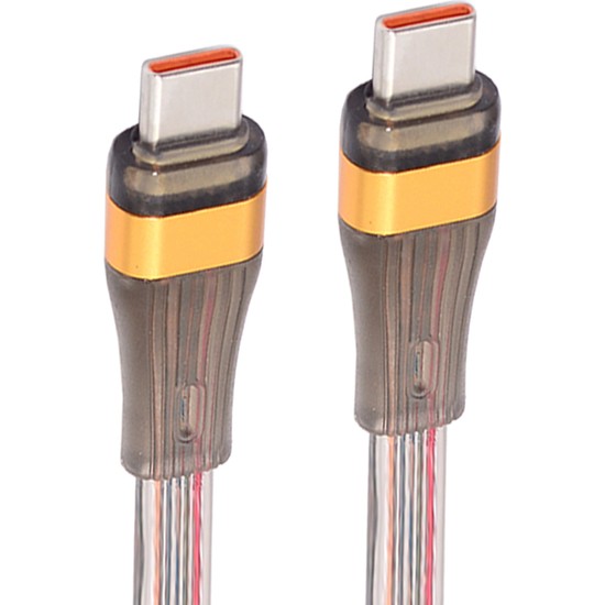 UC-003-FL-2.0M 2m Usb2.0 Usb-C - Usb-C Düz Kablo 65W Hızlı Şarj Dizüstü ...