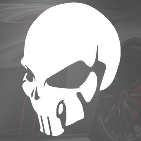 Arun Sticker Kuzeyli Kurukafa Vinil Kesim Araç Sticker Beyaz Fiyatı