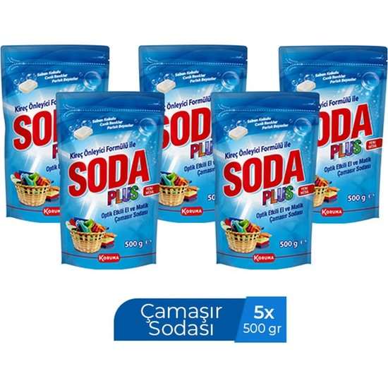 Soda Plus 500 gr x 5 Adet Fiyatı - Taksit Seçenekleri