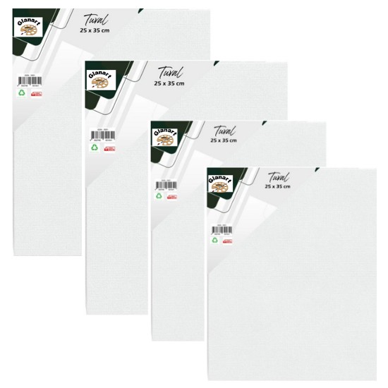 Glanart 25 x 35 cm Prolüks Resim Tuvali 4 Adet Fiyatı