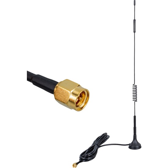 Shopzum Robotrend PM-19638 4g/lte 5dbi Yaylı Modem Router Wifi Adaptör Anteni (3 Metre Kablo - 30