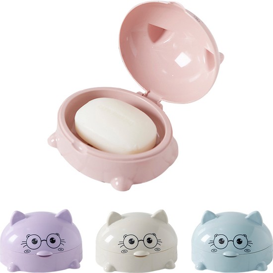 Zhuxi Shop C Beyaz Stil Seyahat Sabun Kutusu Taşınabilir Tek Delikli ...