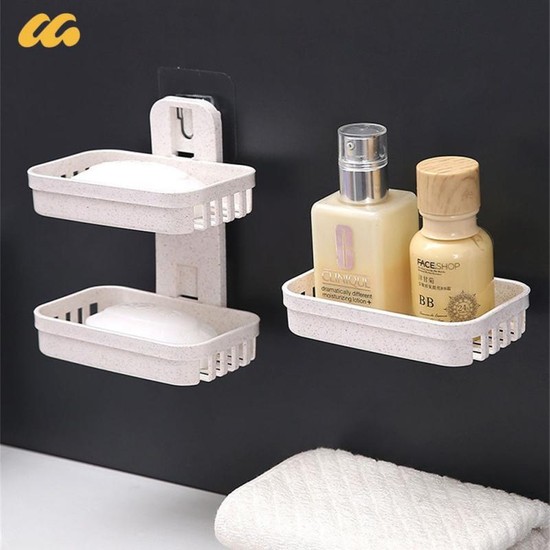 Zhuxi Shop C Bej Çift Katmanlı Stil Tekli Çift Katmanlı Delikli Sabun ...