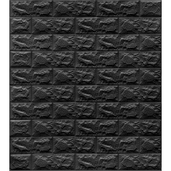 Neotan Dekoratif Yapışkanlı Esnek Siyah Tuğla Duvar Kaplama Fiyatı