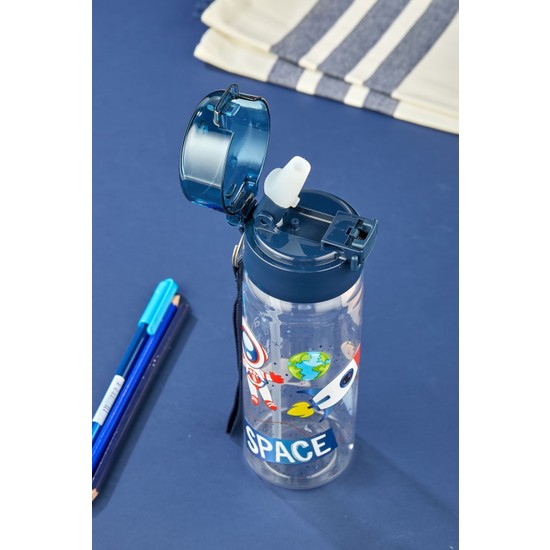 optizon Gri Renk Tokalı Okul Çantası ve Astronot Space Suluk Fiyatı