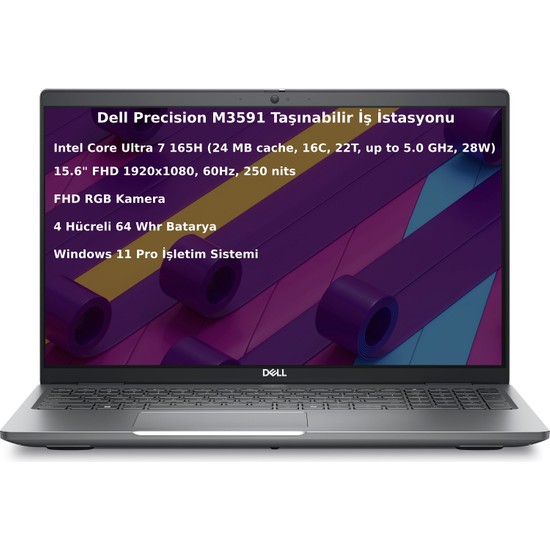 Dell Precision M3591 Intel Core Ultra7 165 16GB 2tb SSD 15.6" Fhd ...