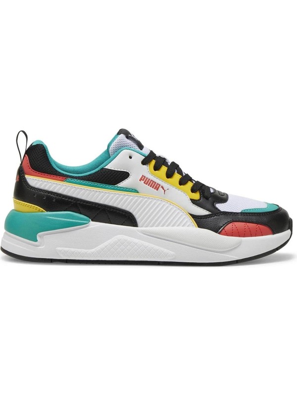 Puma X-Ray 2 Square-Black-White-Gray-Active Red Unisex Spor Ayakkabısı ...