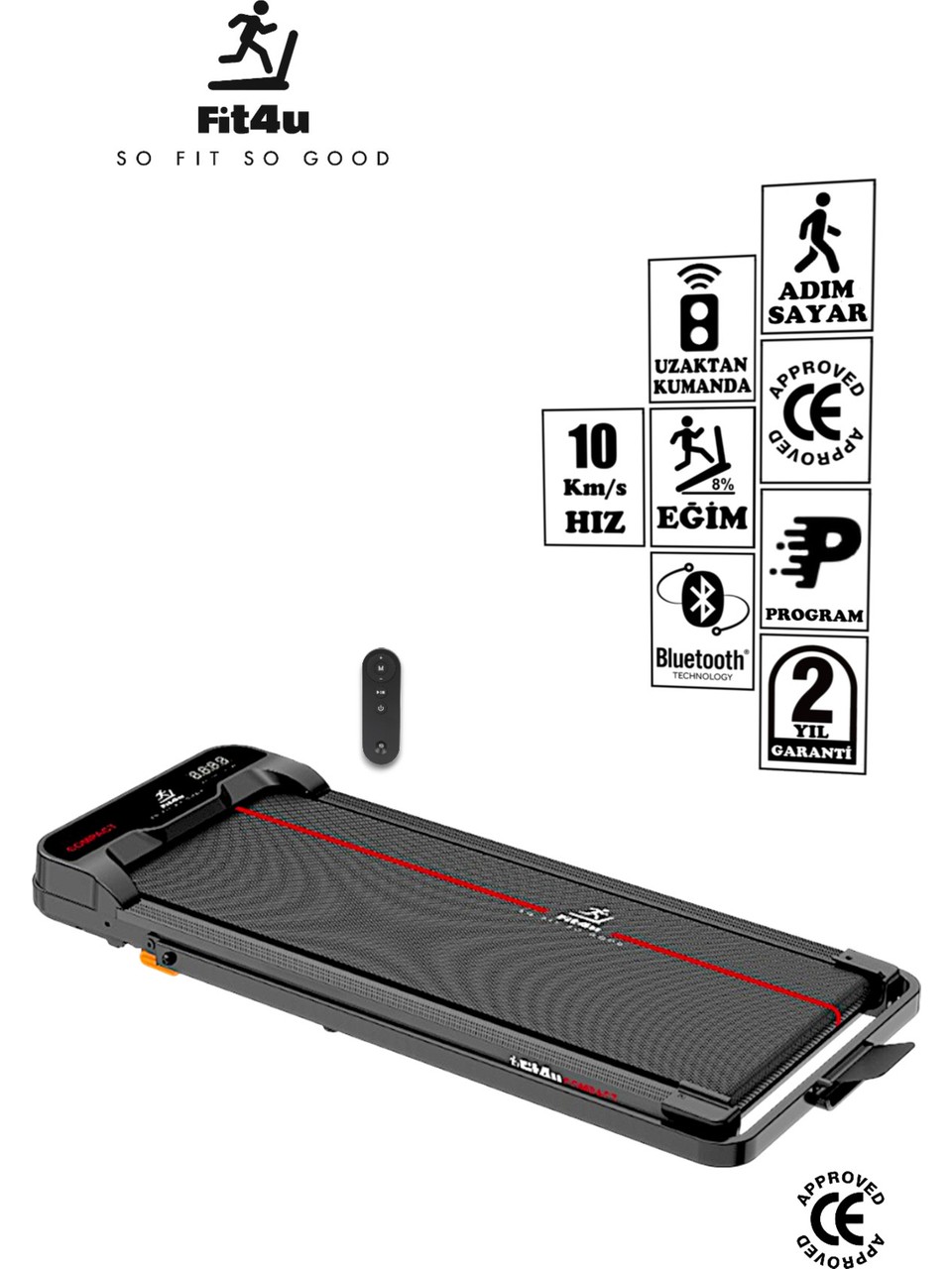 FIT4U Ce Belgeli, Bluetooth’lu, Adımsayarlı, Programlı, Fiyatı