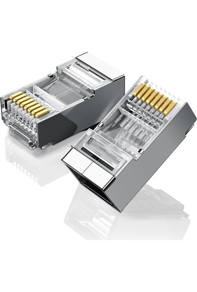 Ugreen Cat6 CAT6A RJ45 Jack Metal Konnektör 100 Adet Ugreen Cat6 CAT6A RJ45 Jack Metal Konnektör 100 Adet