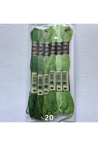 Airo Muline Etamin Koton Nakış Ipi Ipliği 6 Adetli Set Airo Muline Etamin Koton Nakış Ipi Ipliği 6 Adetli Set