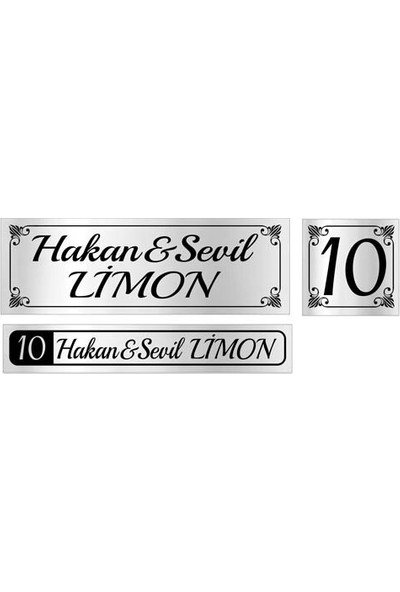 LIM10 Metal Altın Kapı Isimliği 131G LIM10 Metal Altın Kapı Isimliği 131G