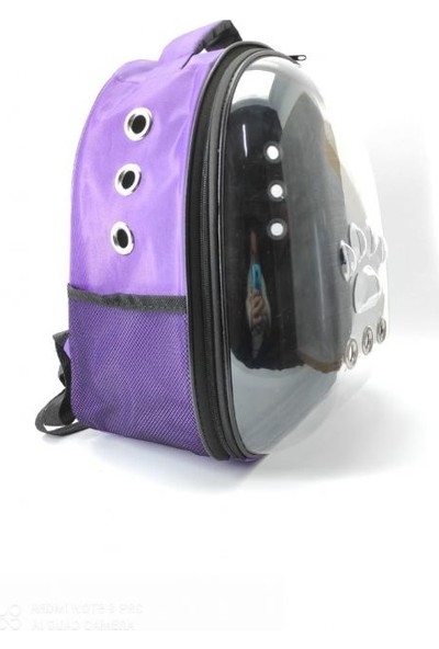 Mojo Pati Kabartmalı Astronot Taşıma Çantası Mor