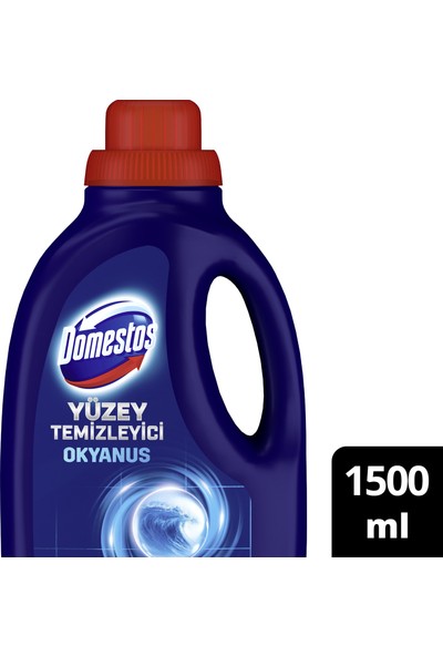 Domestos Yüzey Temizleyici Tek Ürünle Tüm Zeminlerde Maksimum Hijyen Okyanus 1500 ml 25 Kova