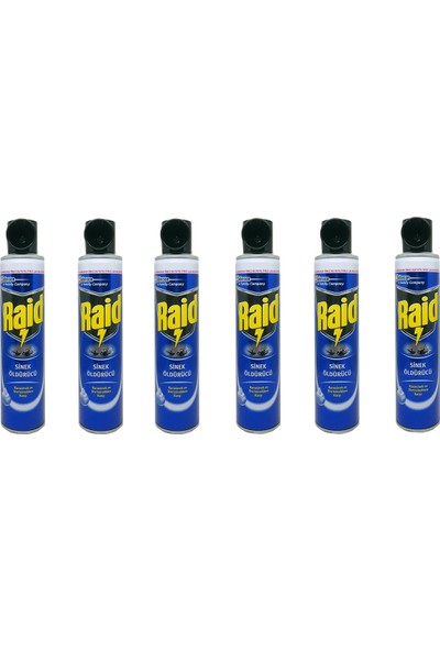 Raid Sinek Öldürücü Sprey 300 ml x 6 Raid Sinek Öldürücü Sprey 300 ml x 6