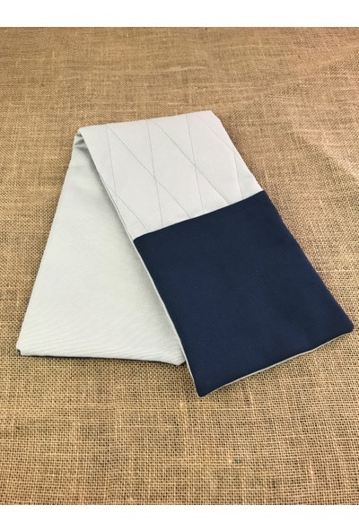 Fancyagnes Yüksek Isıya Dayanıklı Elyaf Dolgulu Gri - Lacivert Fırın Eldiveni & Tutacak