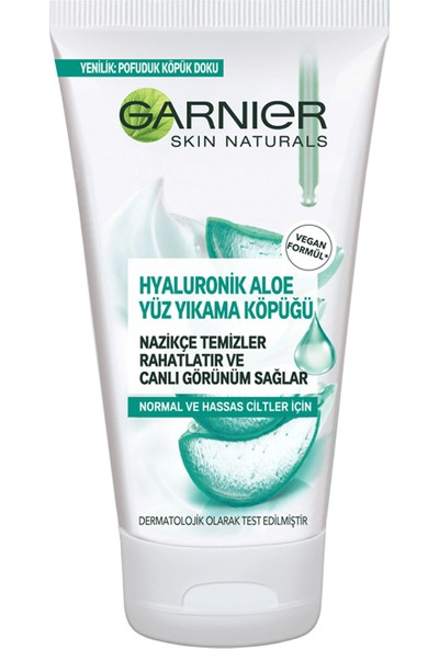 Garnier Hyaluronik Aloe Yüz Temizleme Köpüğü 150 ml Garnier Hyaluronik Aloe Yüz Temizleme Köpüğü 150 ml