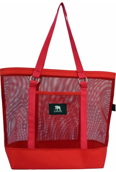 Zincirli File Plaj Çantası Zincirli File Plaj Çantası