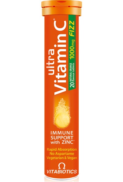 Vitabiotics Ultra™ Vitamin C 20 Efervesan Tablet Vitabiotics Ultra™ Vitamin C 20 Efervesan Tablet