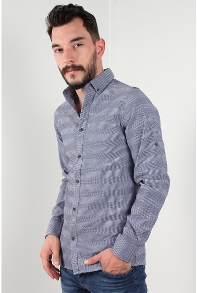 Mckanzie Jakarlı En Çizgi Bengalin Gömlek Mckanzie Jakarlı En Çizgi Bengalin Gömlek