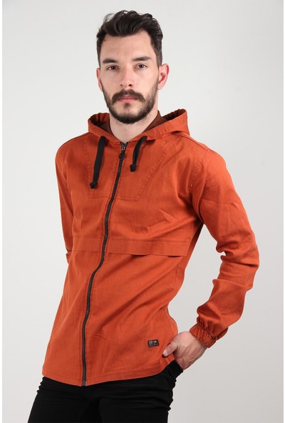 Mckanzie Kapüşonlu Fermuarlı Kot Gömlek