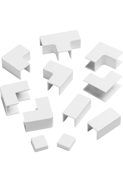 Mavi Tasarım mt 12X12 mm Kablo Kanal Bağlantı Ek Parçaları 12 Adet…