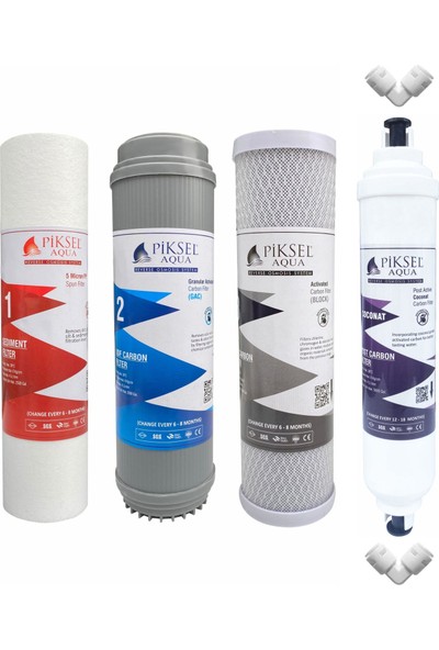 Piksel Aqua Açık Kasa Su Arıtma Cihazı Için 4lü Su Arıtma FILTRE(PKSMUH0291) Piksel Aqua Açık Kasa Su Arıtma Cihazı Için 4lü Su Arıtma FILTRE(PKSMUH0291)