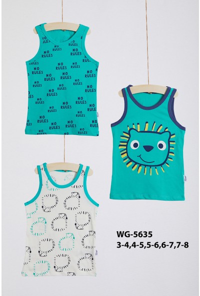 MOONLIGHT Wogi WG-5635 Çocuk Atlet Set 3'lü %95 Pamuk %5 Elasten Ekstra Yumuşatılmış Kumaş MOONLIGHT Wogi WG-5635 Çocuk Atlet Set 3'lü %95 Pamuk %5 Elasten Ekstra Yumuşatılmış Kumaş