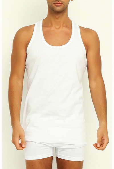 Yıldız Likralı Rambo Atlet Beyaz