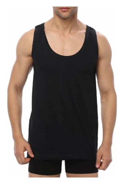 Yıldız Likralı Modal Atlet Siyah