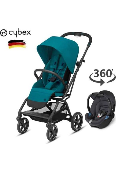 Cybex Eezy S Twist+2 (360 Derece) Bebek Arabası & Cybex Aton Ana Kucağı - Comfy Grey Cybex Eezy S Twist+2 (360 Derece) Bebek Arabası & Cybex Aton Ana Kucağı - Comfy Grey