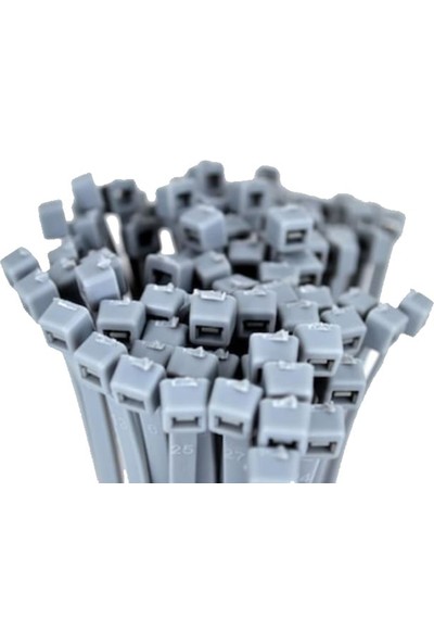 Compax Plasik Tesisat Kelepçesi Cırt Kelepçe Kablo Bağı 380X4,8 mm Gri 100 Lü Compax Plasik Tesisat Kelepçesi Cırt Kelepçe Kablo Bağı 380X4,8 mm Gri 100 Lü