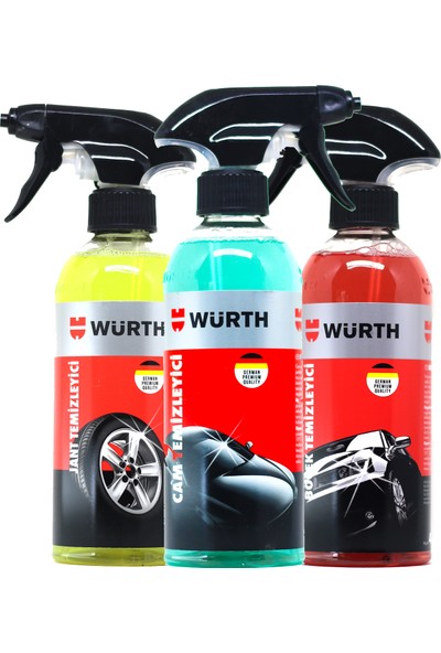 Würth Jant-Böcek-Cam Temizleyici Sprey Seti 400ML Würth Jant-Böcek-Cam Temizleyici Sprey Seti 400ML