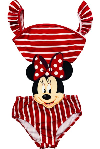 Minnie Mouse Kız Çocuk Bikini Mayokini