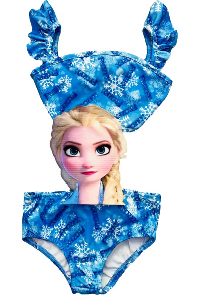 Frozen Elsa Kız Çocuk Bikini Mayokini Frozen Elsa Kız Çocuk Bikini Mayokini