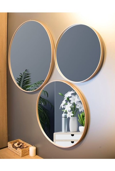 Mensa Helen 3 Parça Metalik Pudra Pembe Ahşap Çerçeveli Dekoratif AYNA(70,49,39CM) Mensa Helen 3 Parça Metalik Pudra Pembe Ahşap Çerçeveli Dekoratif AYNA(70,49,39CM)