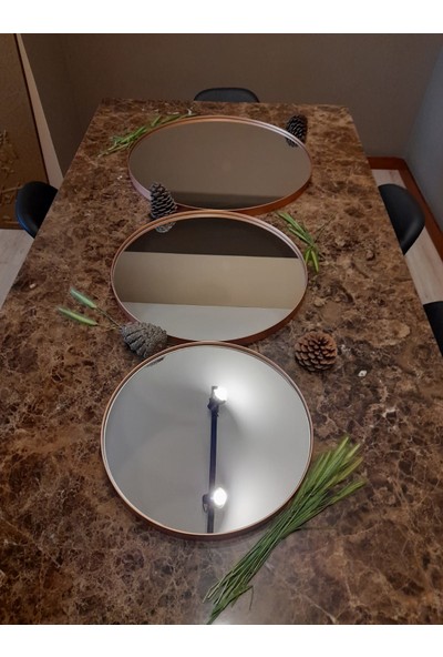 Mensa Helen 3 Parça Bakır Ahşap Çerçeveli Dekoratif AYNA(90,70,49CM) Mensa Helen 3 Parça Bakır Ahşap Çerçeveli Dekoratif AYNA(90,70,49CM)