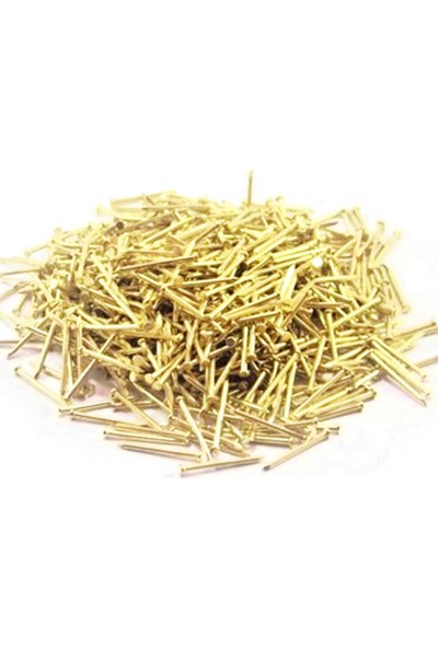 Tuğra Tablo Filografi Çivisi Nikel Kaplama Düz Başlı Sarı Çivi 250 gr