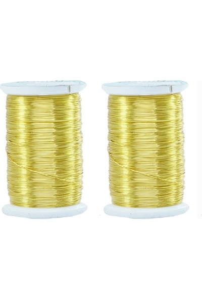 Tuğra Tablo Bakır Tel 2 Adet No:4 Sarı 200 gr 300 mt Tuğra Tablo Bakır Tel 2 Adet No:4 Sarı 200 gr 300 mt