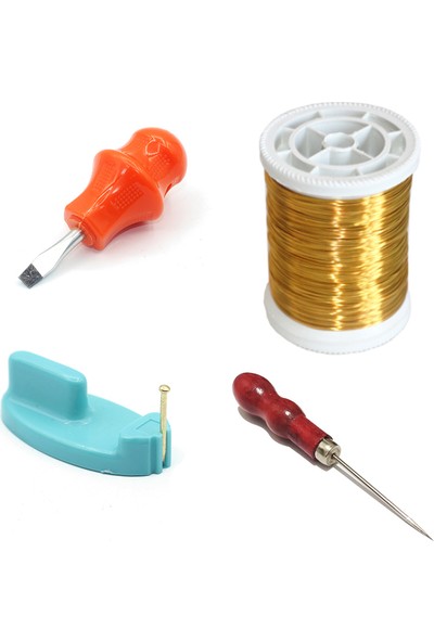 Tuğra Tablo Bakır Tel 50 mt Tornavida Bız Çivi Tutma Aparatı