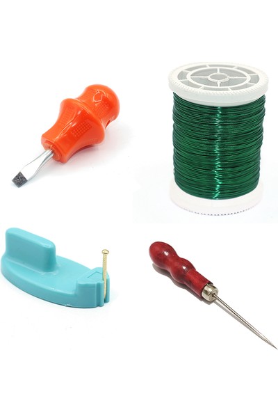 Tuğra Tablo Bakır Tel 50 mt Tornavida Bız Çivi Tutma Aparatı