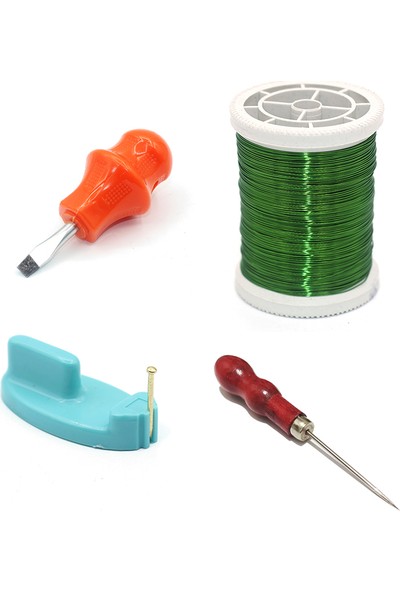 Tuğra Tablo Bakır Tel 50 mt Tornavida Bız Çivi Tutma Aparatı