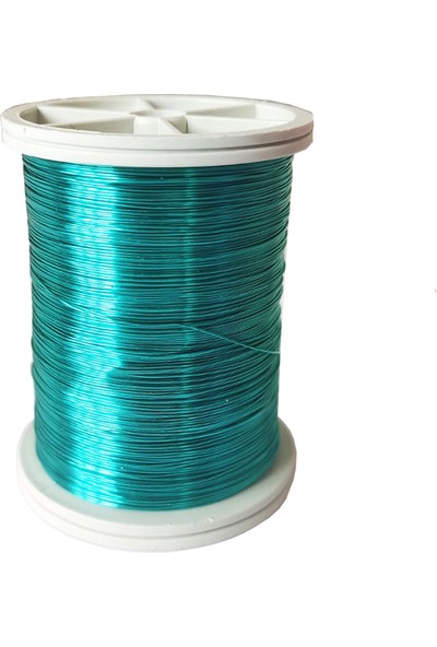 Tuğra Tablo Bakır Tel No:26 Vernikli Turkuaz 50 gr Filografi Bakır Tel 50 mt Tuğra Tablo Bakır Tel No:26 Vernikli Turkuaz 50 gr Filografi Bakır Tel 50 mt