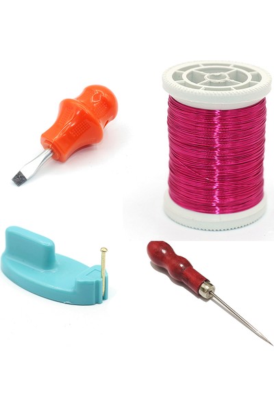 Tuğra Tablo Bakır Tel 50 mt Tornavida Bız Çivi Tutma Aparatı