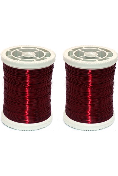 Tuğra Tablo Bakır Tel 2 Adet No:5 Bordo 100 mt