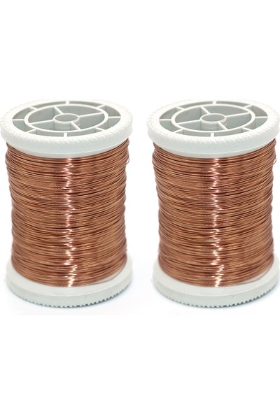 Tuğra Tablo Bakır Tel 2 Adet No:20 Bakır Rengi 200 gr 300 mt Tuğra Tablo Bakır Tel 2 Adet No:20 Bakır Rengi 200 gr 300 mt